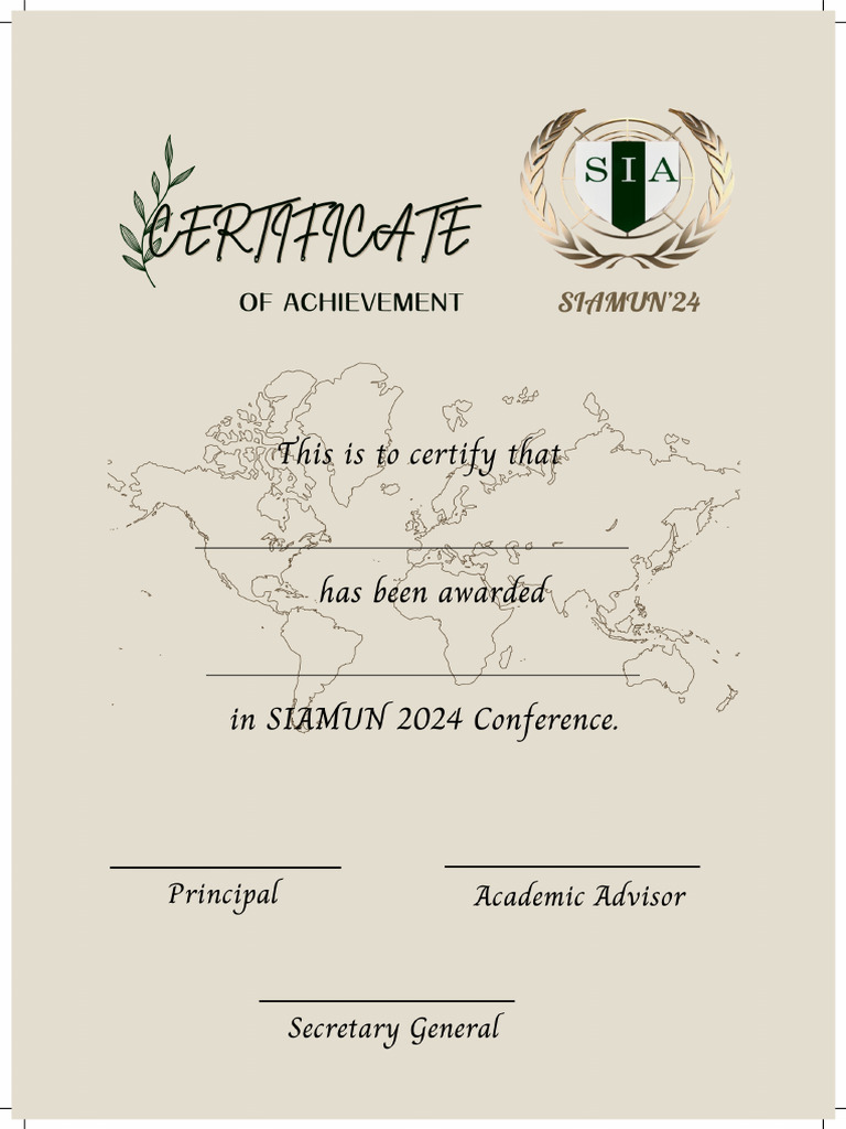 Certificates of Achievement | PDF