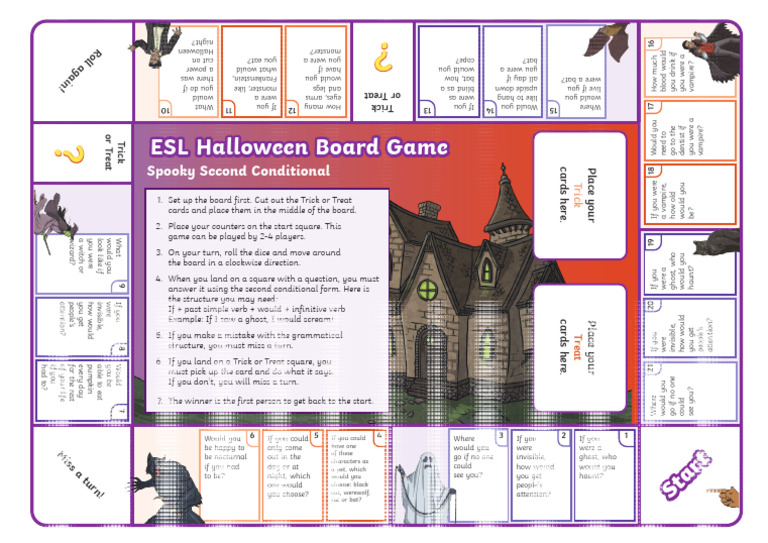 ESL Halloween Board Game | PDF