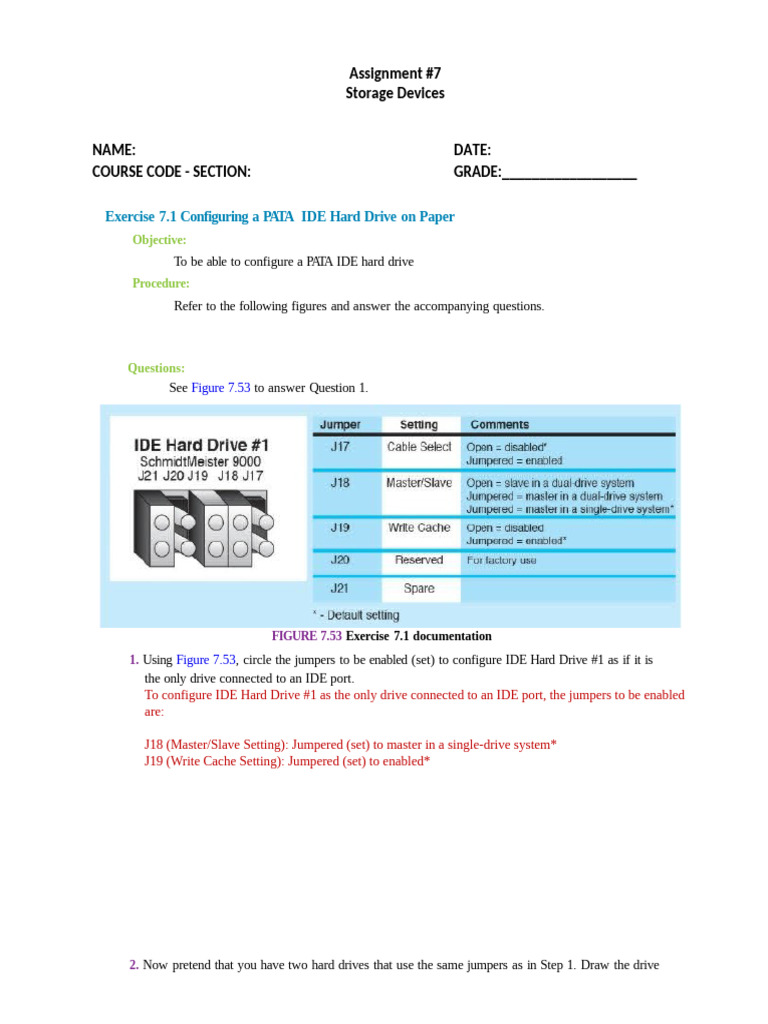 Configuring PATA IDE Hard Drives | PDF | Computer Hardware | Computer ...