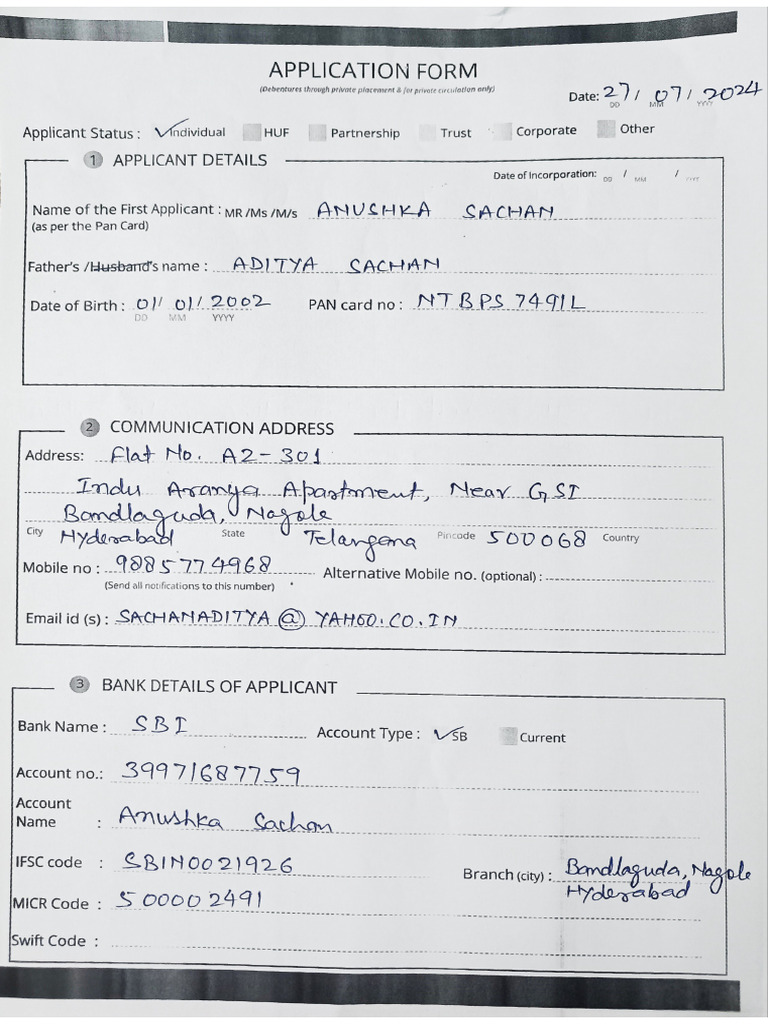 Application Form | PDF