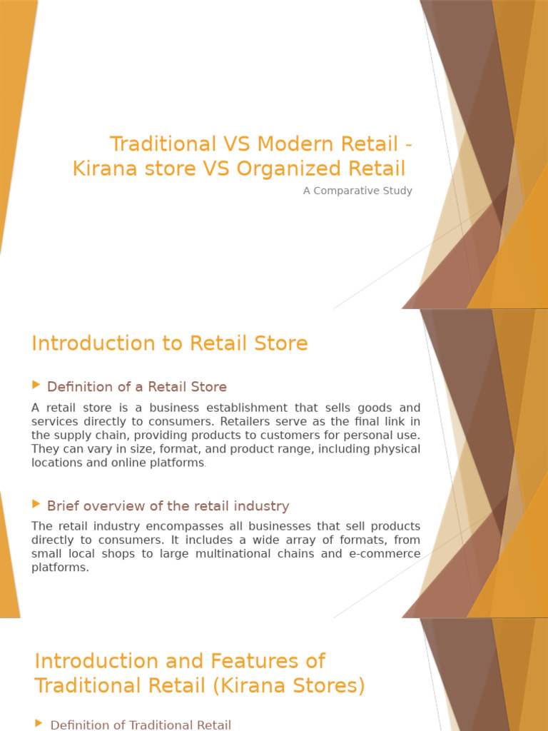 Traditional Vs Modern Retail Presentation | PDF | Retail | Convenience Store