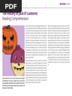 History and Origin of Jack-o'-Lanterns | PDF | Halloween | Observances ...