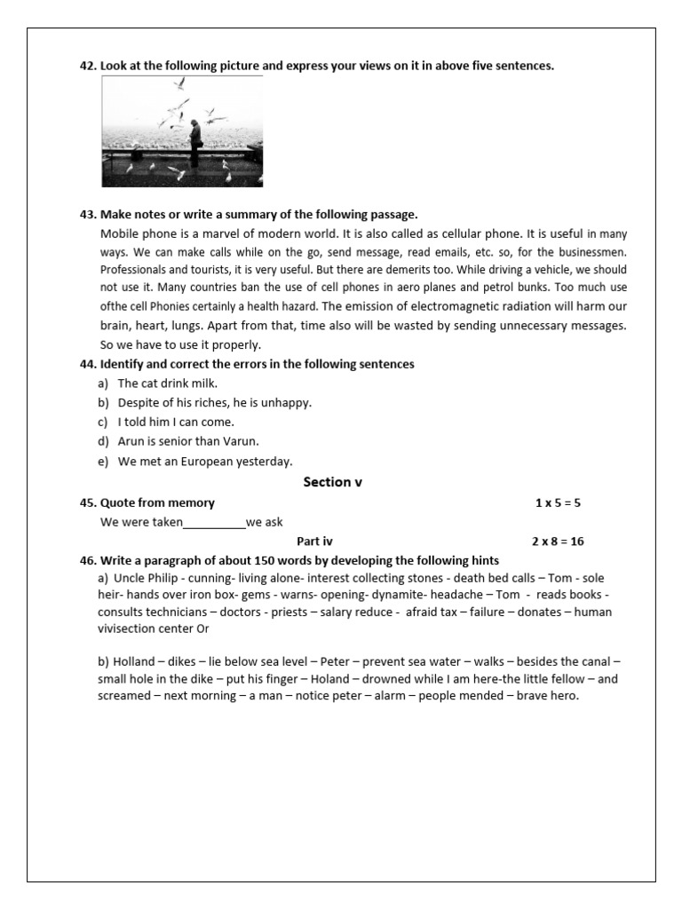 5&6 Unit Test | PDF | Language Arts & Discipline