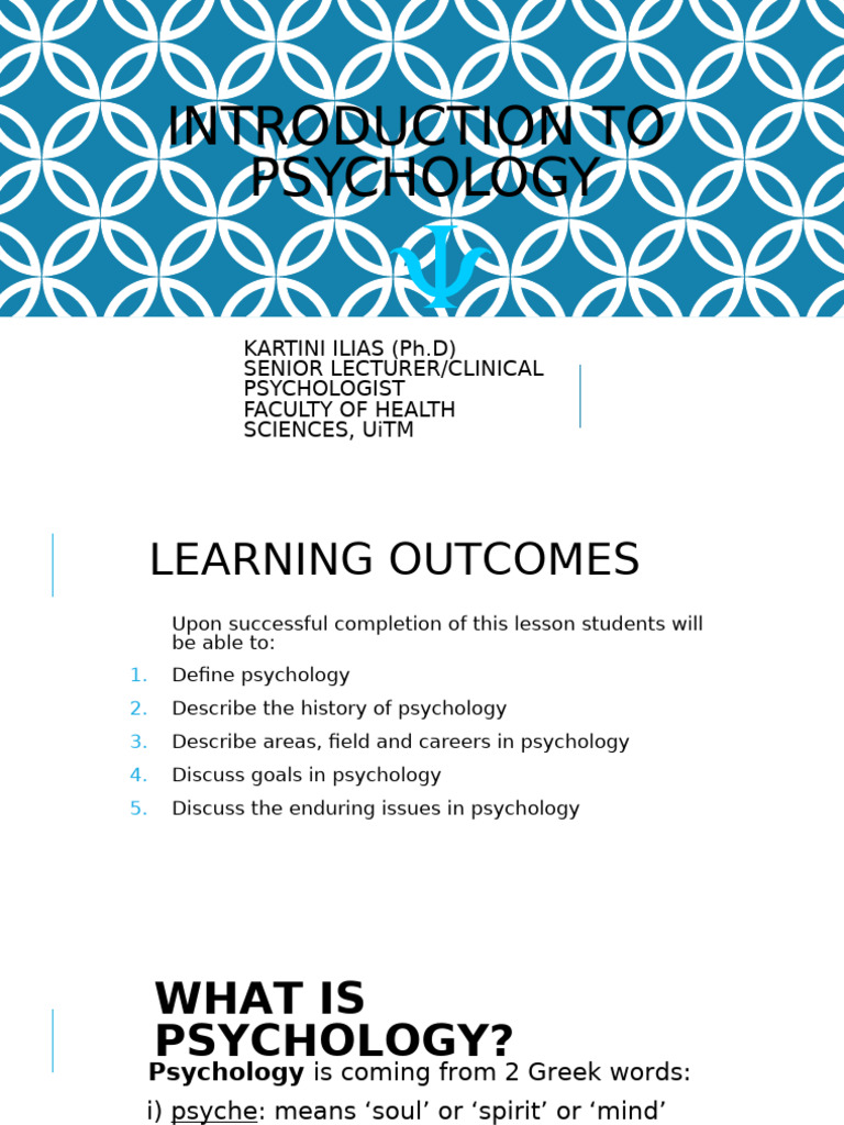 Introduction to Psychology Overview | PDF | Psychology | Mental Disorder