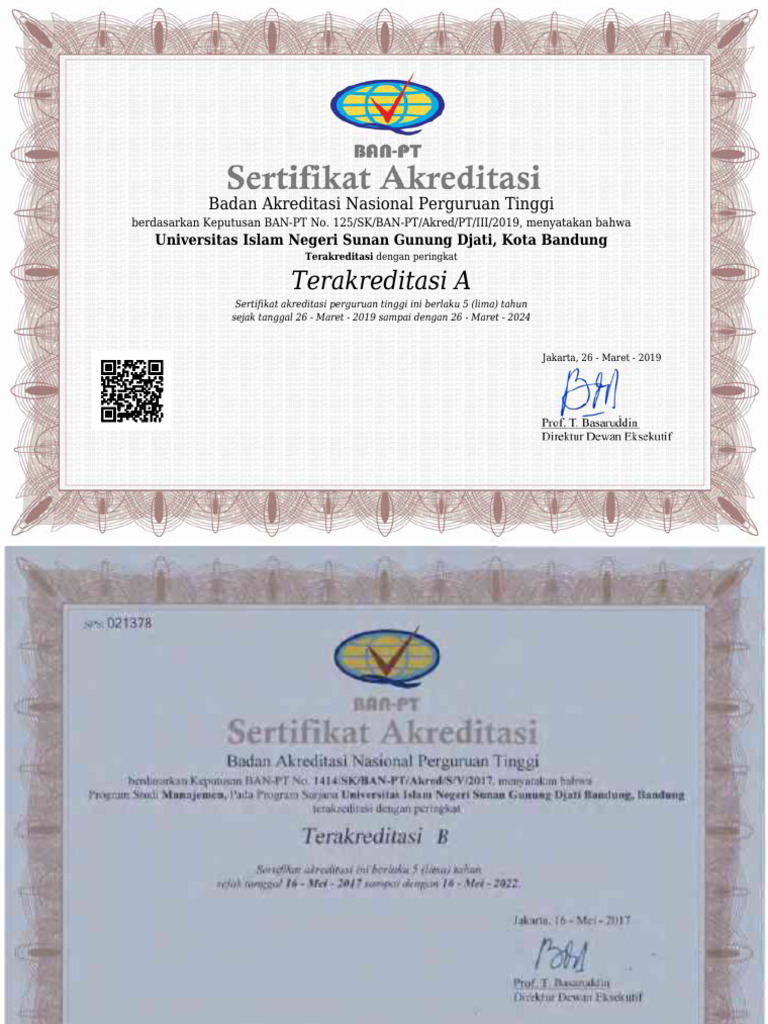 Akreditasi Universitas & Jurusan - Egi Sutisna | PDF