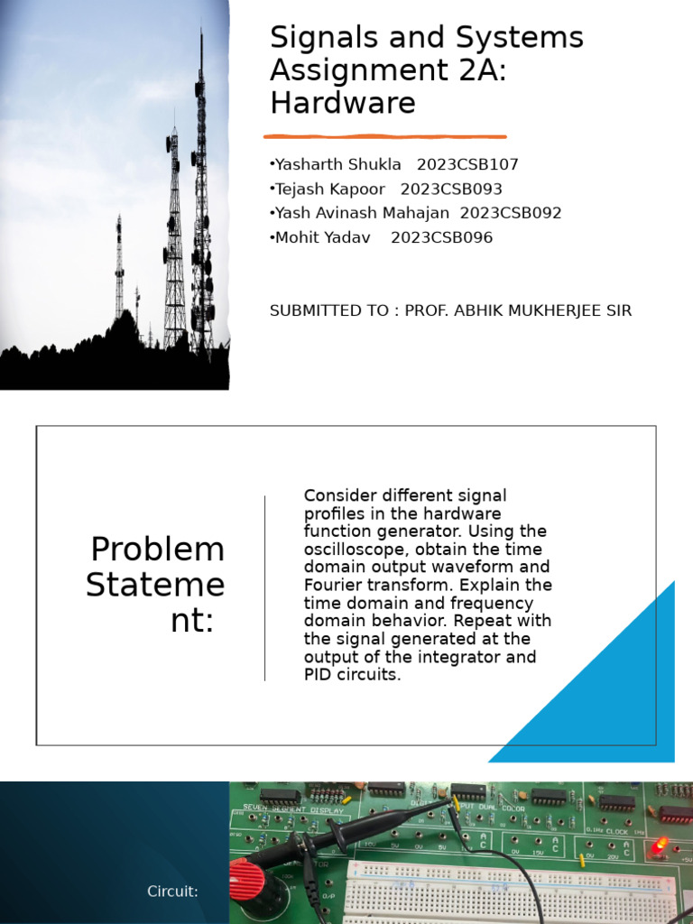 Signals and Systems | PDF | Operational Amplifier | Amplifier
