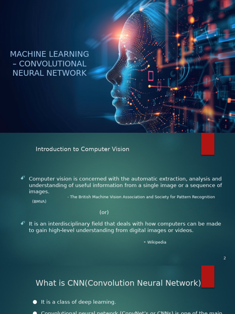 Introduction To Convolutional Neural Networks Cnns Pdf Artificial
