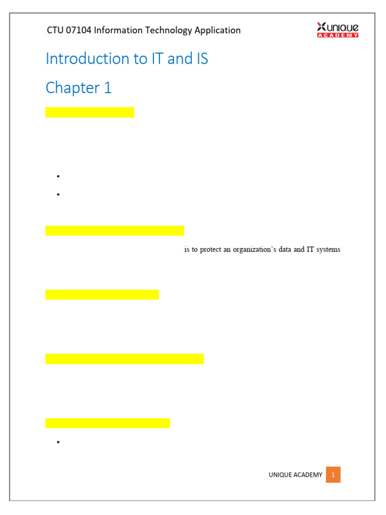 CTU 07104 Module 1 Latest Notes | PDF