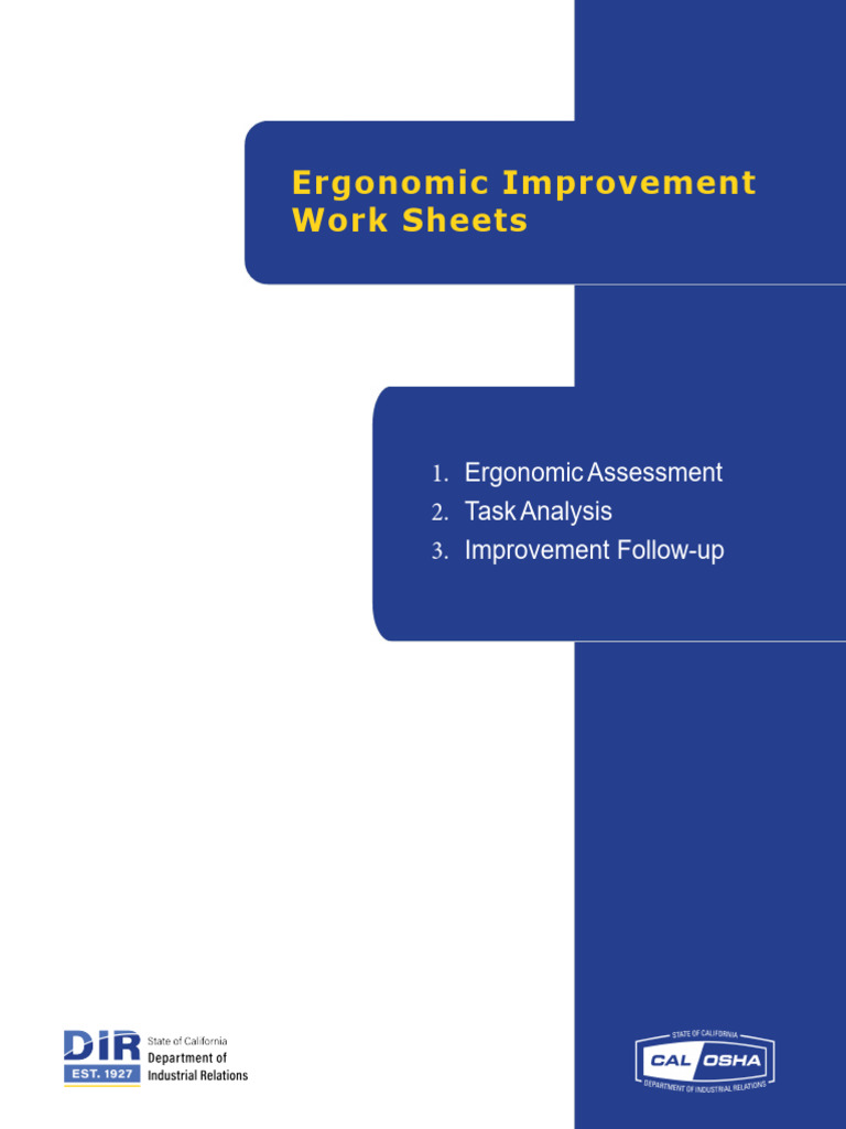 Ergonomic Worksheets Food Processes | PDF | Human Factors And ...