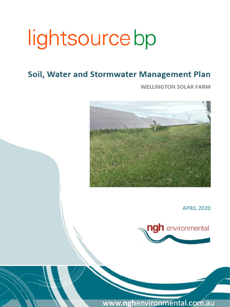 Wellington Solar Farm SWMP Overview | PDF | Science & Mathematics