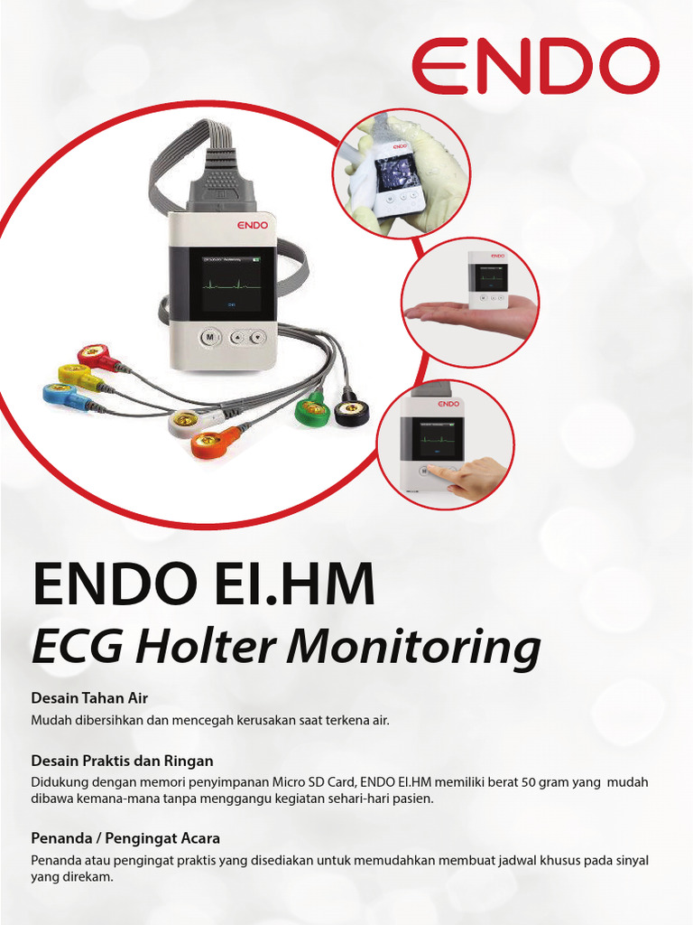 Holter Monitor Tahan Air ENDO EI.HM | PDF
