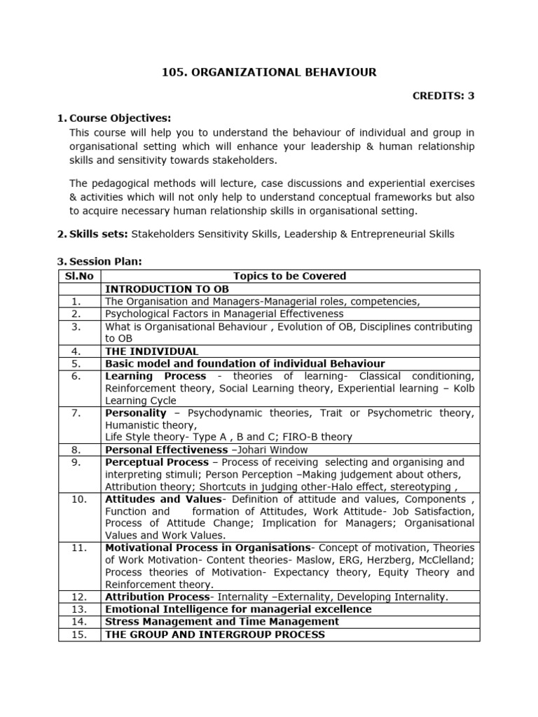 105 - Organizational Behaviour | PDF | Leadership | Motivational