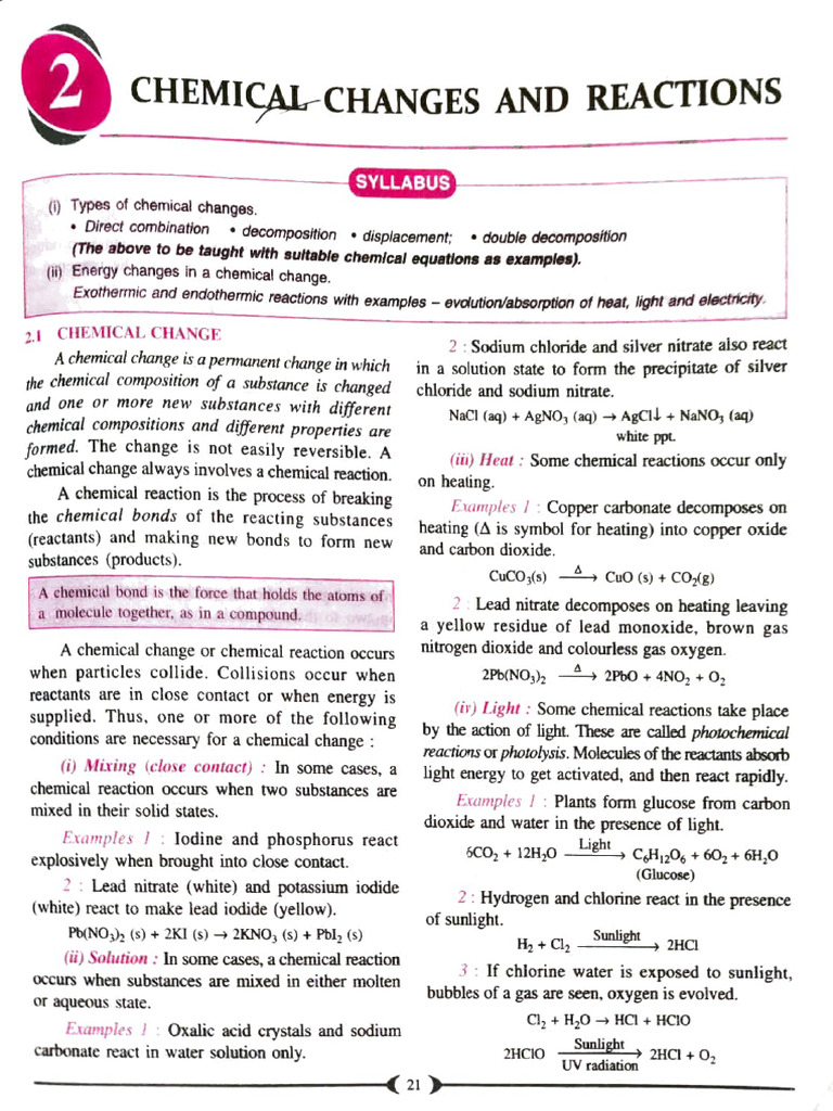 chemistry chapter 2 | PDF | Oxide | Chemical Reactions