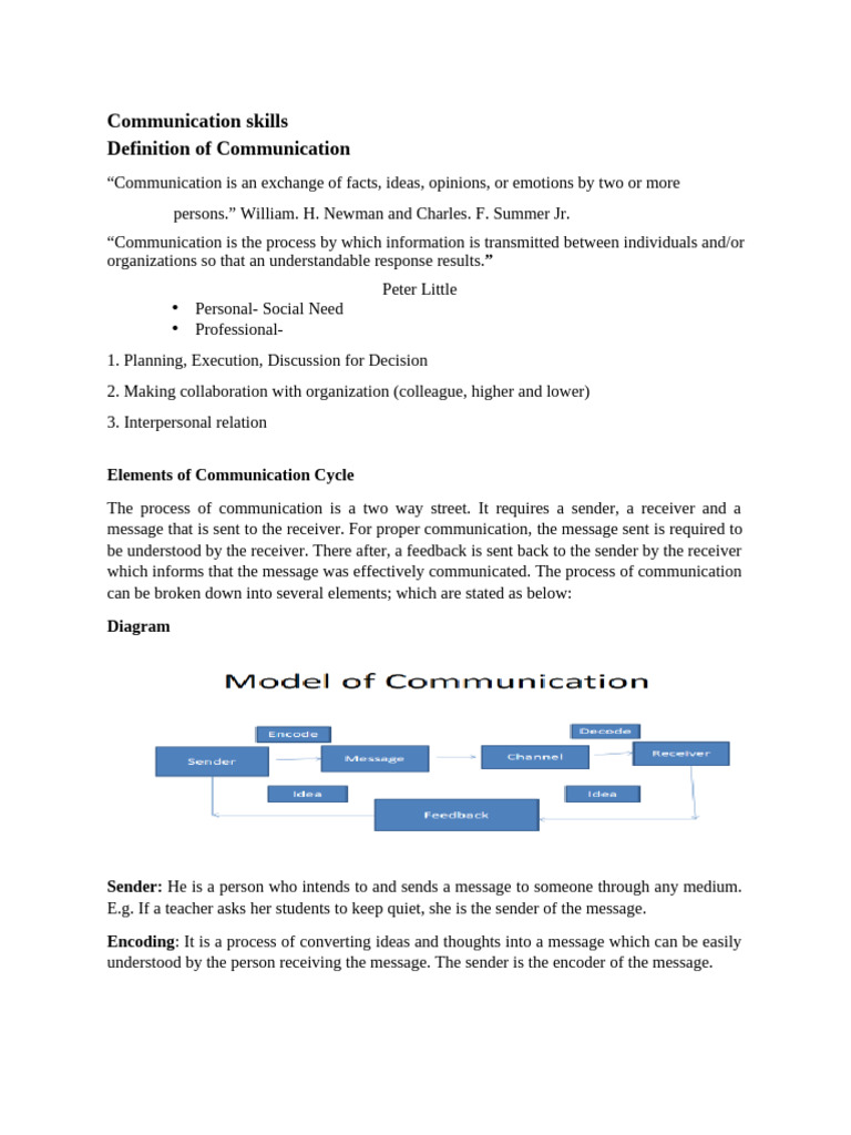 Communication Skills | PDF | Communication | Information
