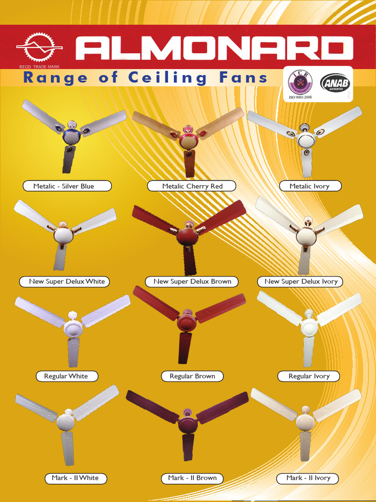 Almonard Ceiling Fans | PDF | Technology & Engineering