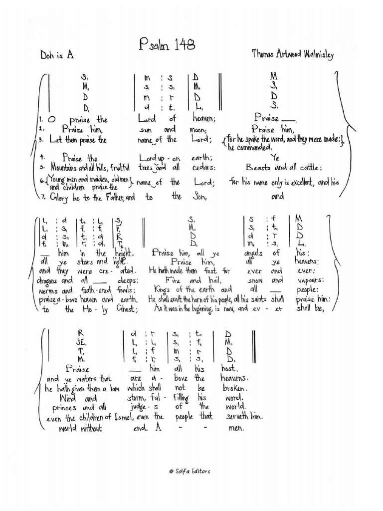 Psalm 148 - Chant | PDF