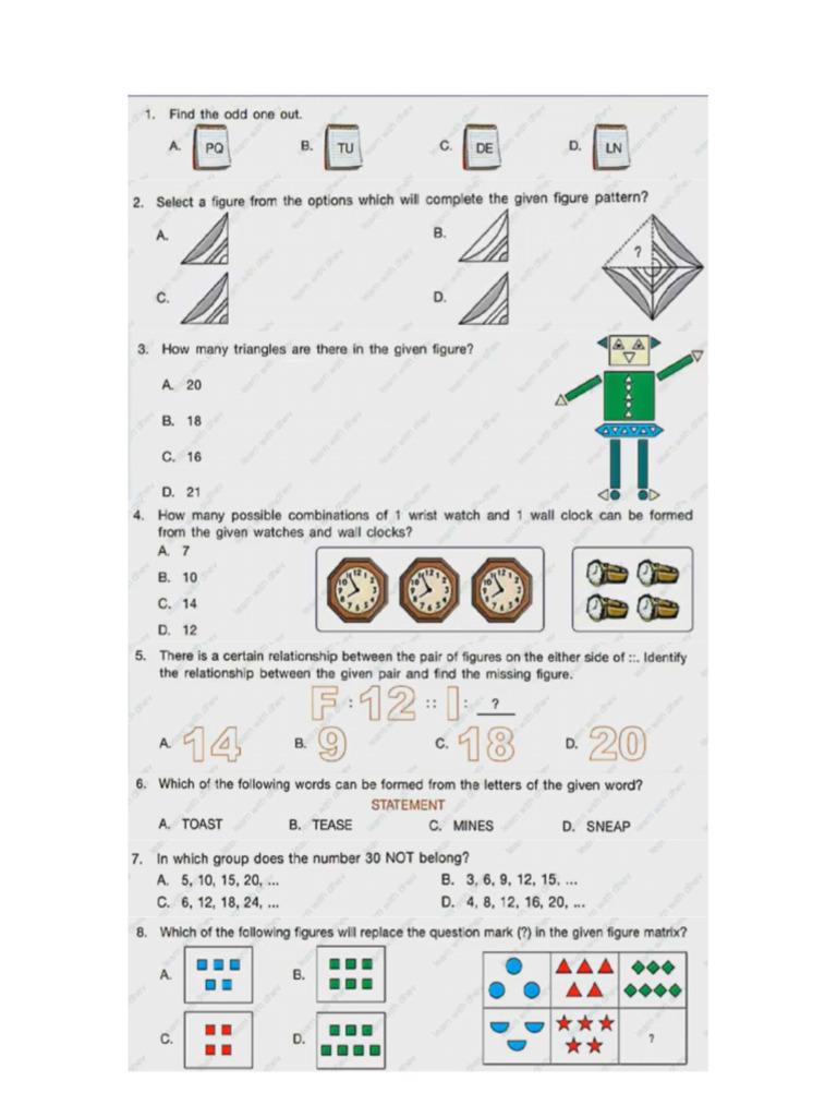 IMO Grade 3 2022-23 Set B Question Paper | PDF