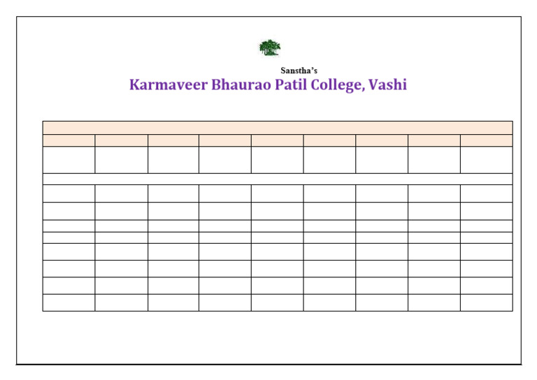 S.Y.B.sc. Chemistry Time Table 2024-25 | PDF