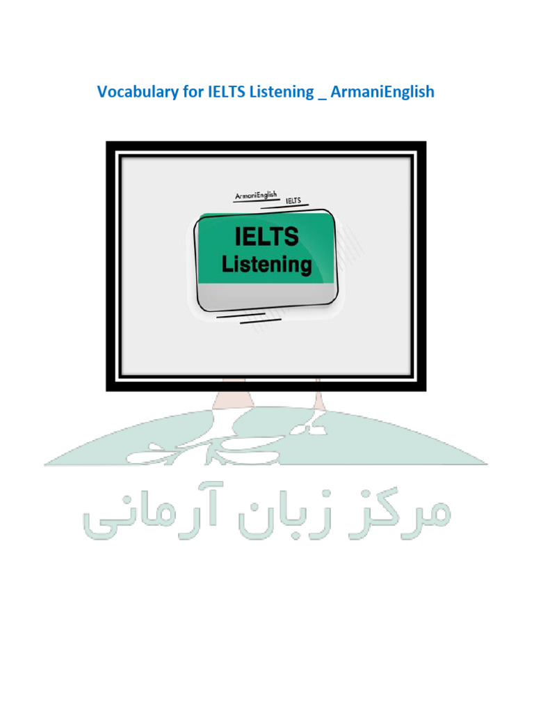 Vocabulary For Listening - ArmaniEnglish | PDF