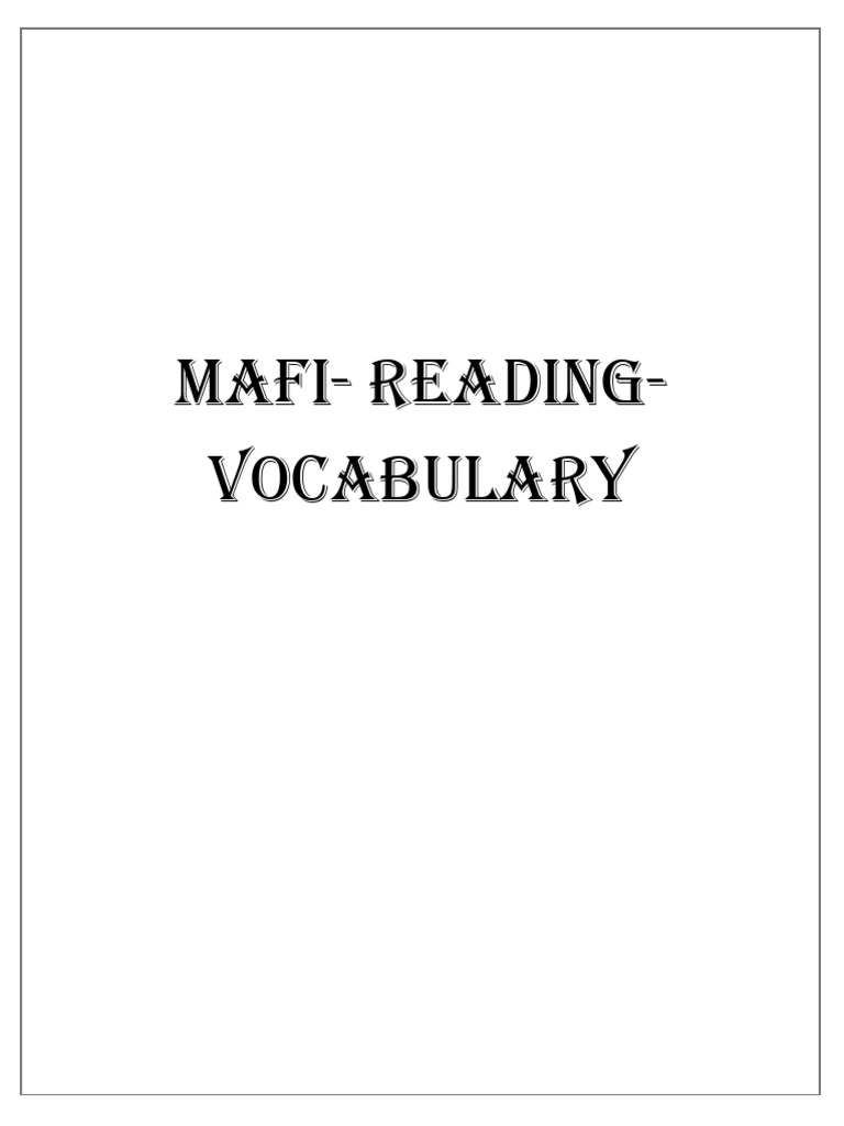Mafi | PDF