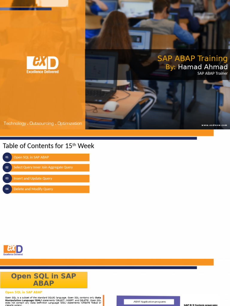 SAP ABAP Open SQL Guide | PDF | Sql | Databases