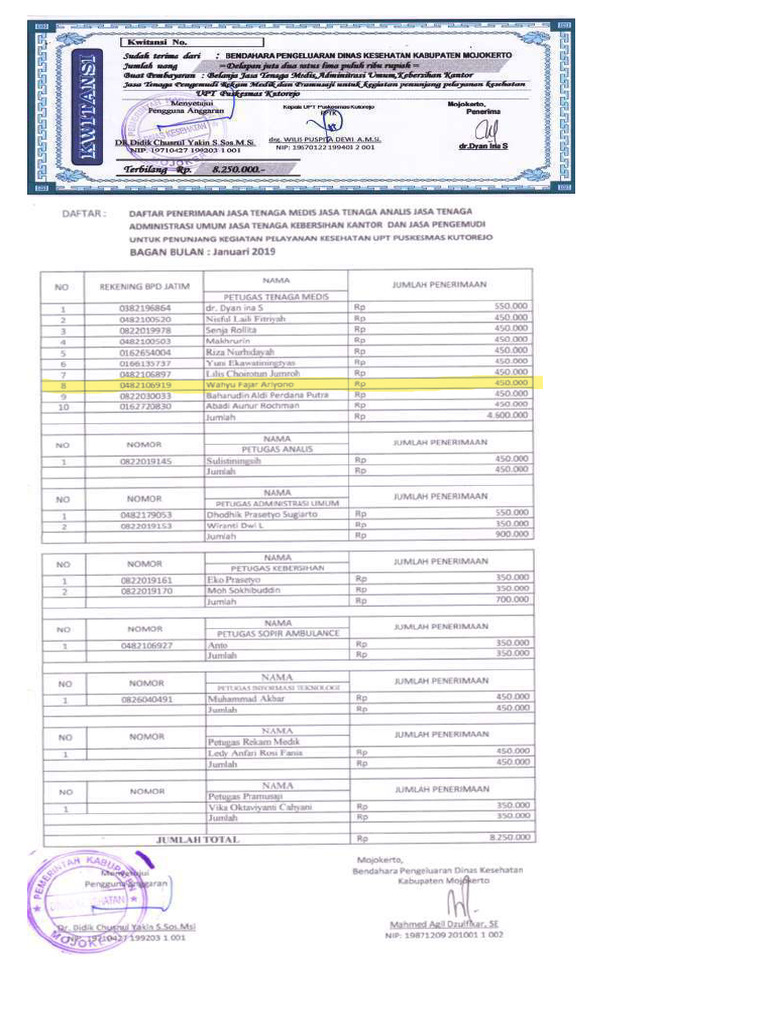 SLIP GAJI BOP 2019 - Compressed | PDF