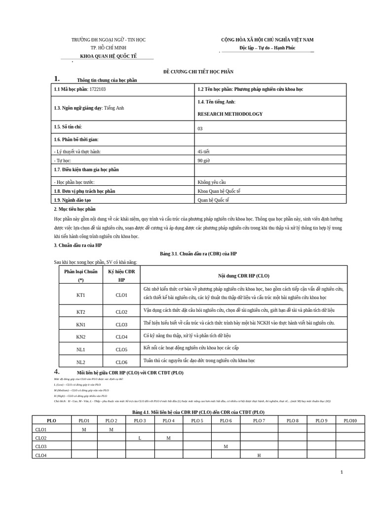 Research Methodology - Phương Pháp NCKH | PDF