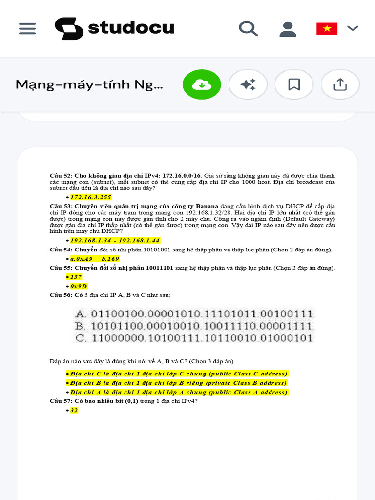 Mạng-Máy-Tính Nguyễn-Thế-Xuân-Ly - Câu 1 1 Đợt Nâng Cấp Mạng Được Triển Khai Để Cải Thiện Tốc Độ ...