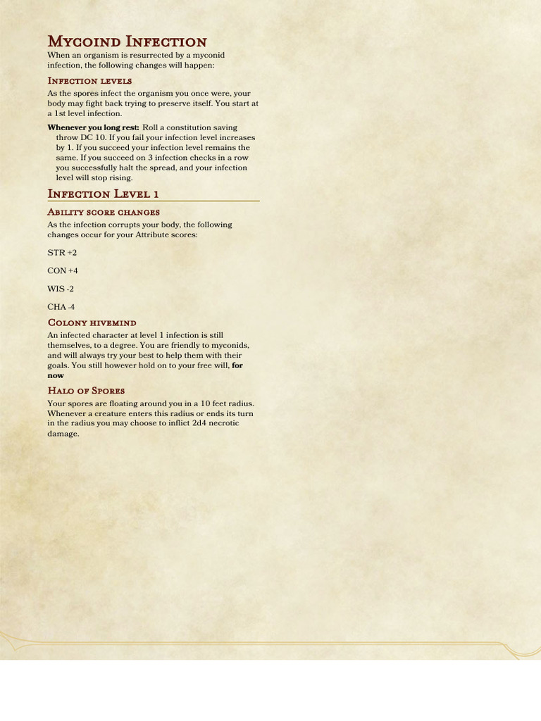 Myconid Infection | PDF | Self-Improvement | Wellness