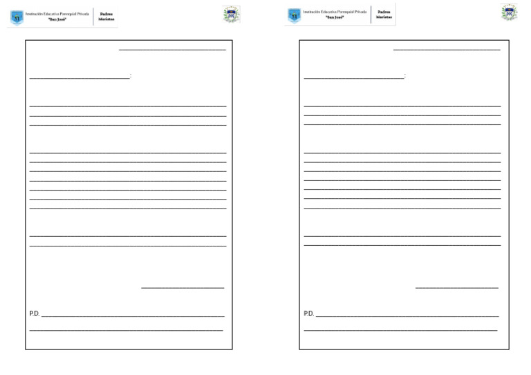 Esquema de Carta | PDF