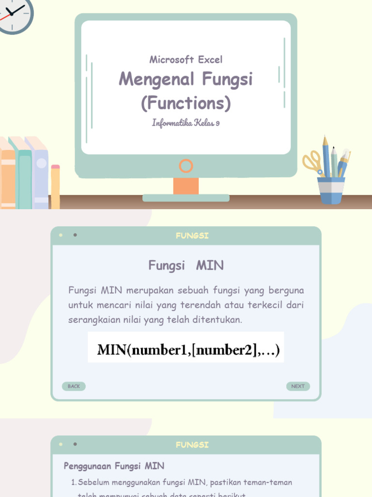 Function MIN, MAX, AVERAGE | PDF