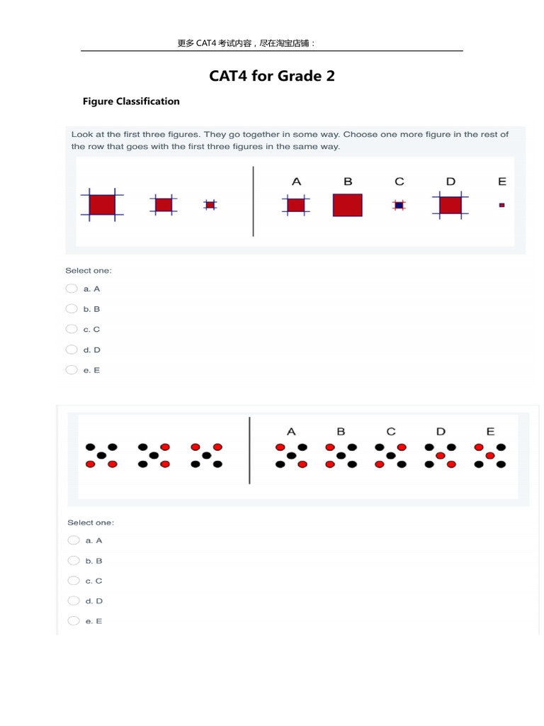 CAT4 For G2-04-Figure Classification | PDF