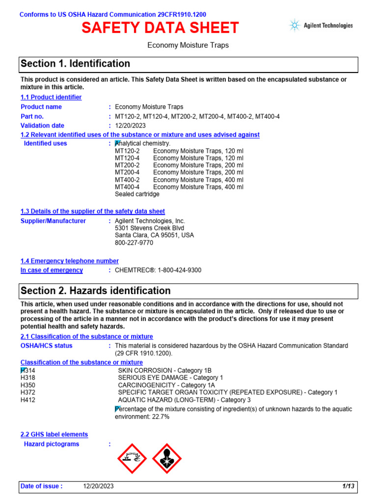 Economy Moisture Traps - NAEnglish | PDF | Working Conditions | Safety