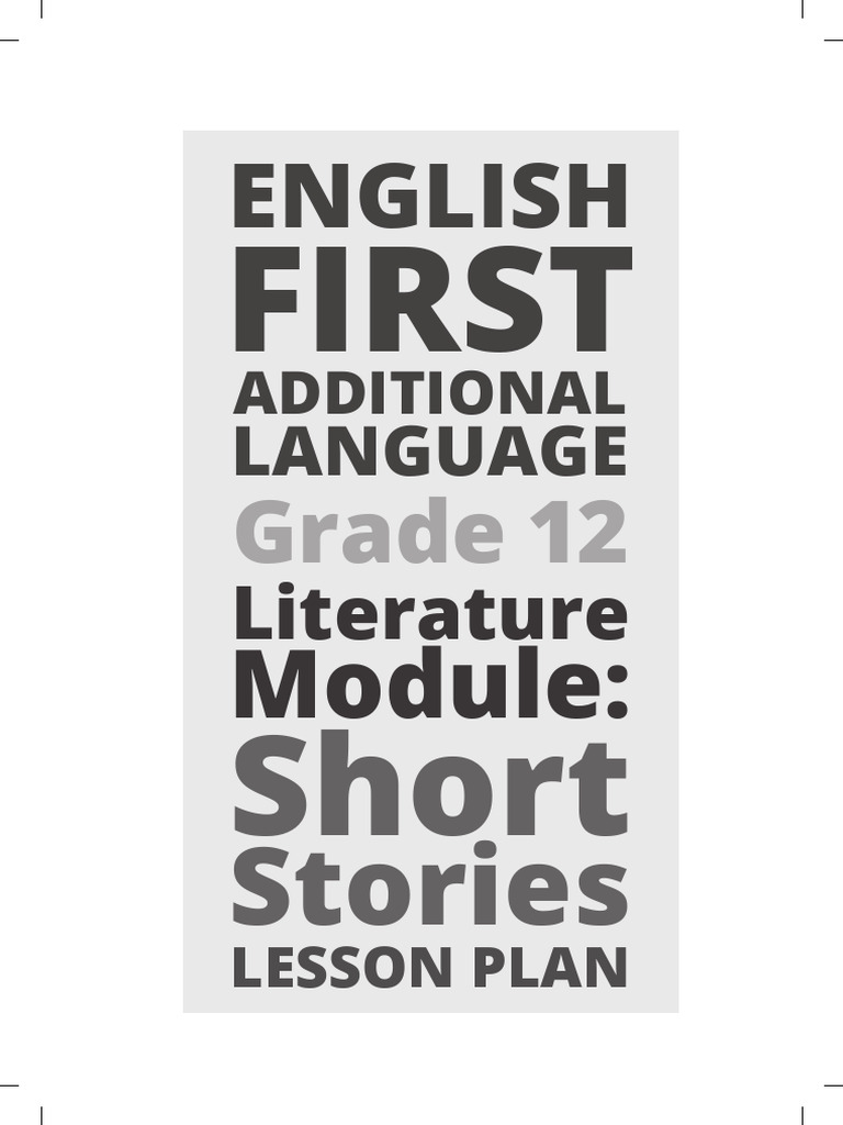 Grade 12 Short Stories Lesson Plans | PDF | Learning | Lesson Plan