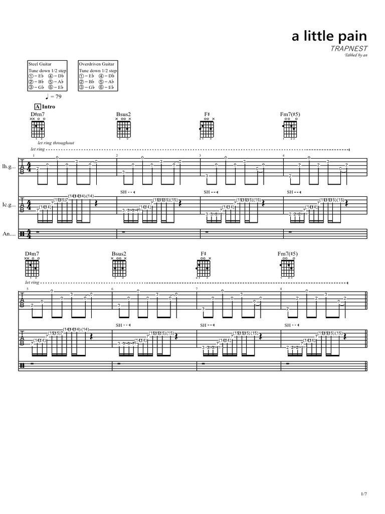 A Little Pain | PDF | Irish Musical Instruments | Guitar Family Instruments