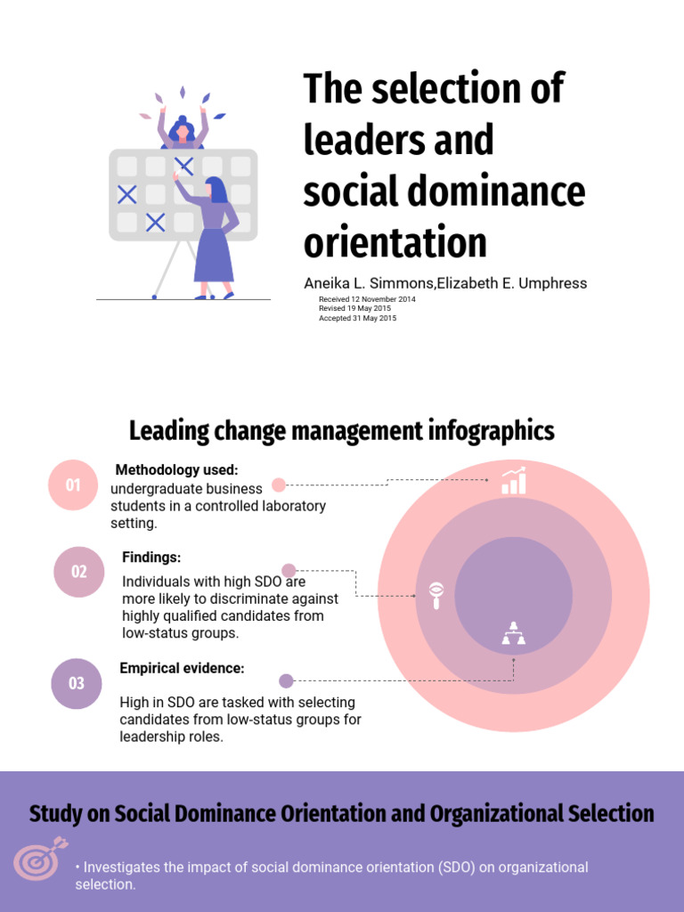 The Selection of Leaders and Social Dominance Orientation | PDF ...