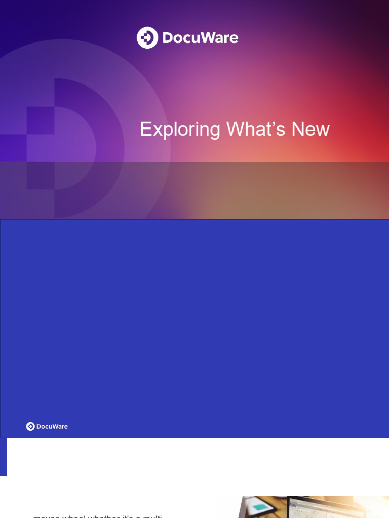 En Whats New For Sales DocuWare Version 7.10 1264018 | PDF | Microsoft Outlook | Xml