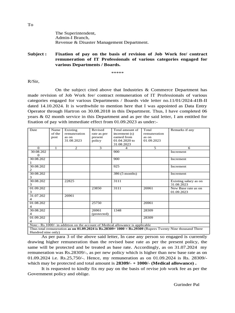Sunil and Amit Salary Fixation | PDF | Salary | Economies