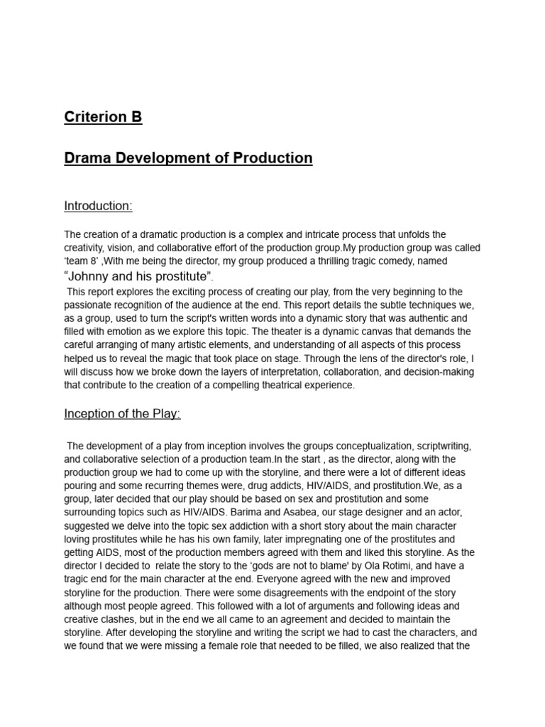 Directing a Tragic Comedy: Team 8's Journey | PDF | Leadership | Creativity