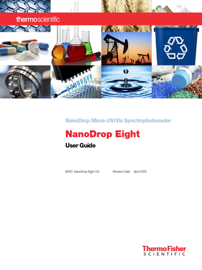 M020 Nanodrop Eight Spectrophotometer User Guide | PDF