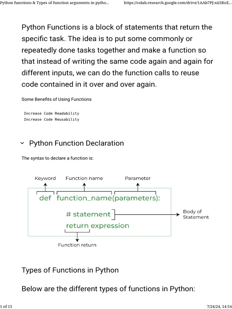 Psc Unit1 2 Python Functions Pdf Parameter Computer Programming Anonymous Function 