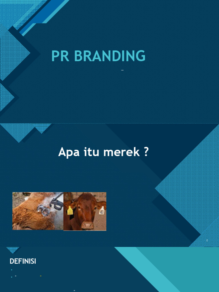 Teknik PR dalam Branding Merek | PDF