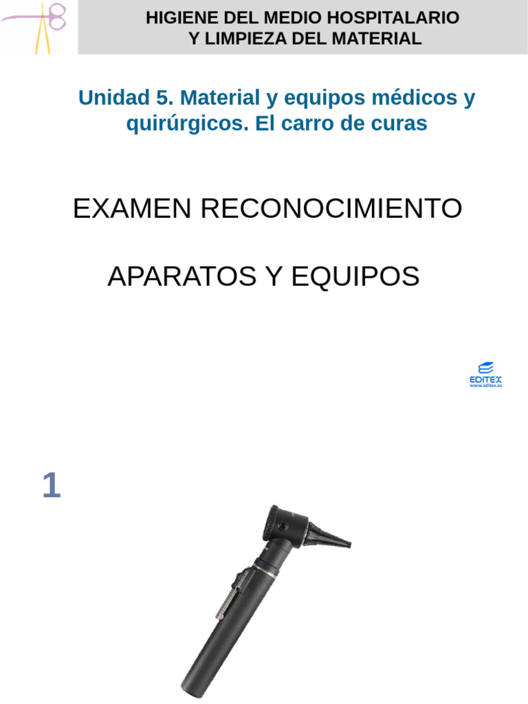 UD5 Examen - Reconocimiento - Aparatos - Equipos | PDF