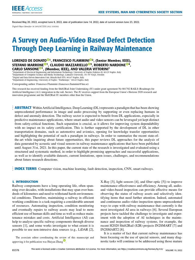A Survey On Audio-Video Based Defect Detection Through Deep Learning in ...