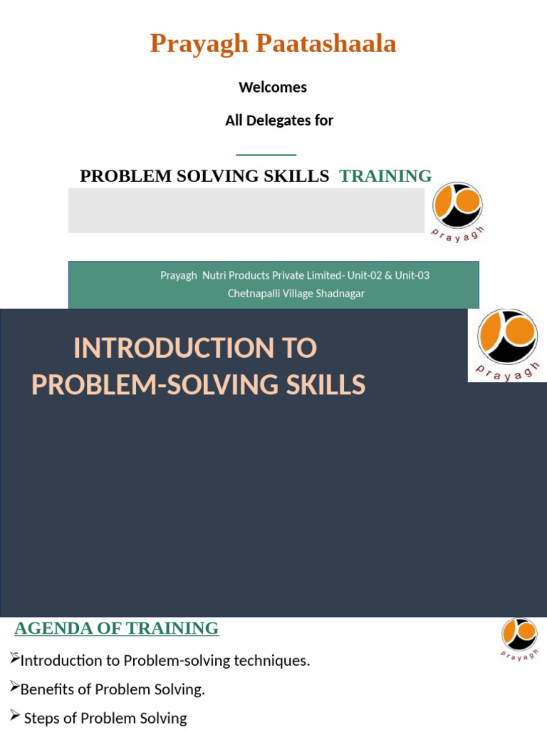 Problem Solving - Training | PDF | Cognition
