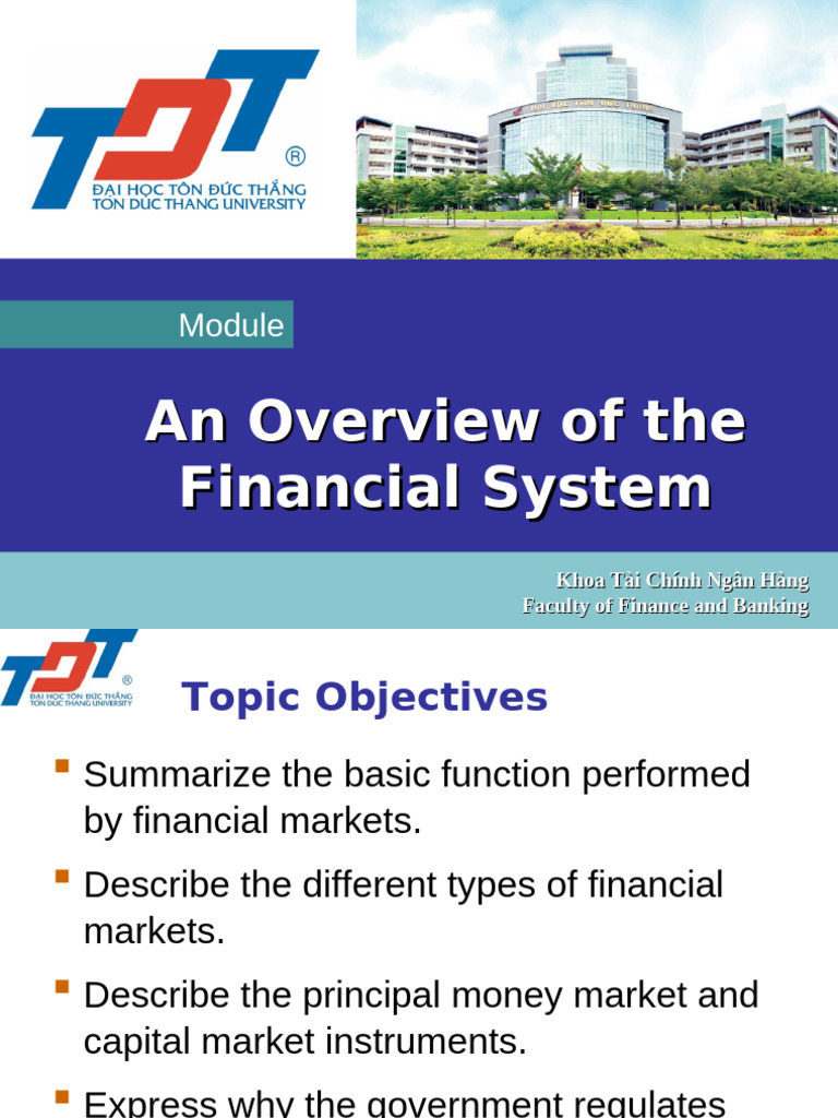 Overview of Financial Markets and Systems | PDF | Financial Markets | Banks
