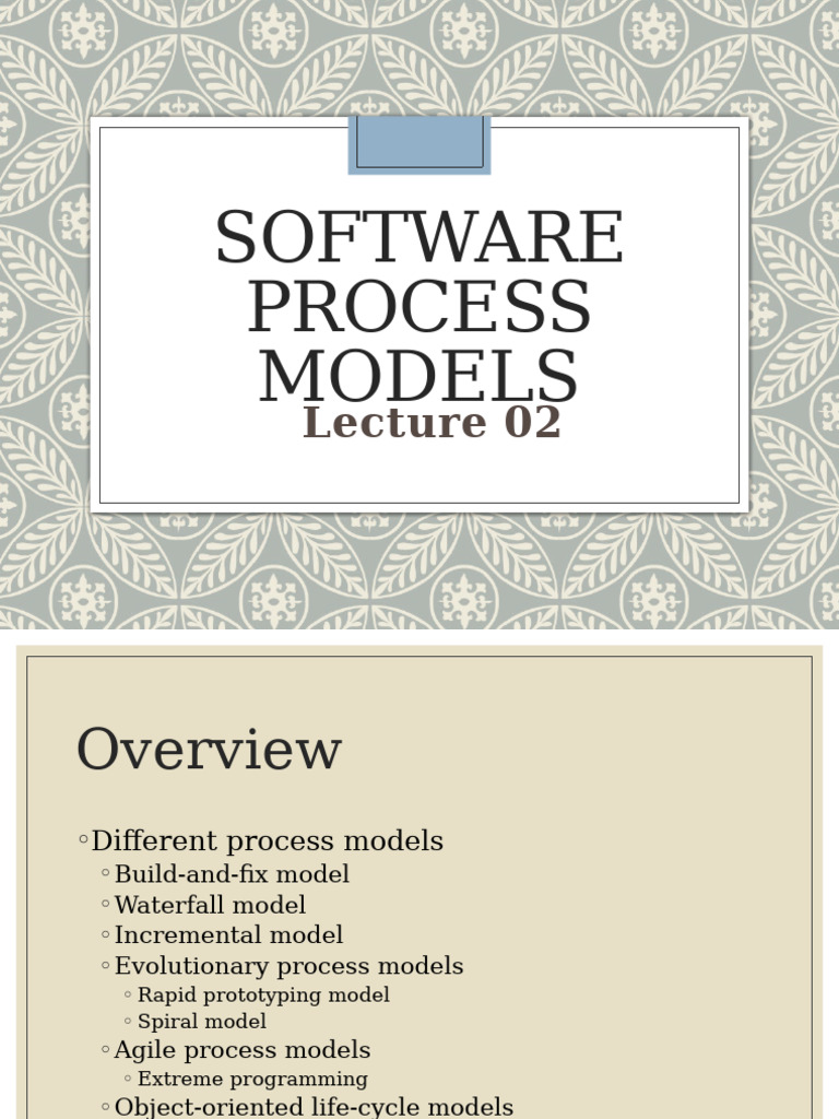 SE Lec 02 - Software Process Models | PDF | Software Development Process | Agile Software ...
