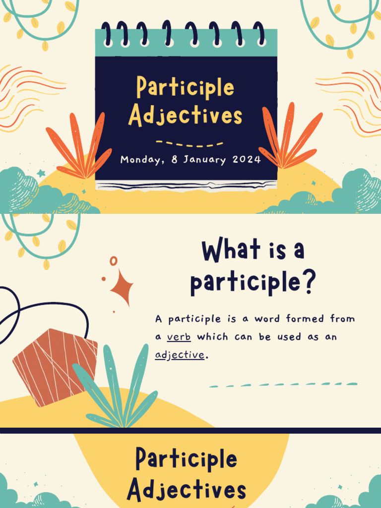 Participle Adjectives | PDF | Verb | Adjective
