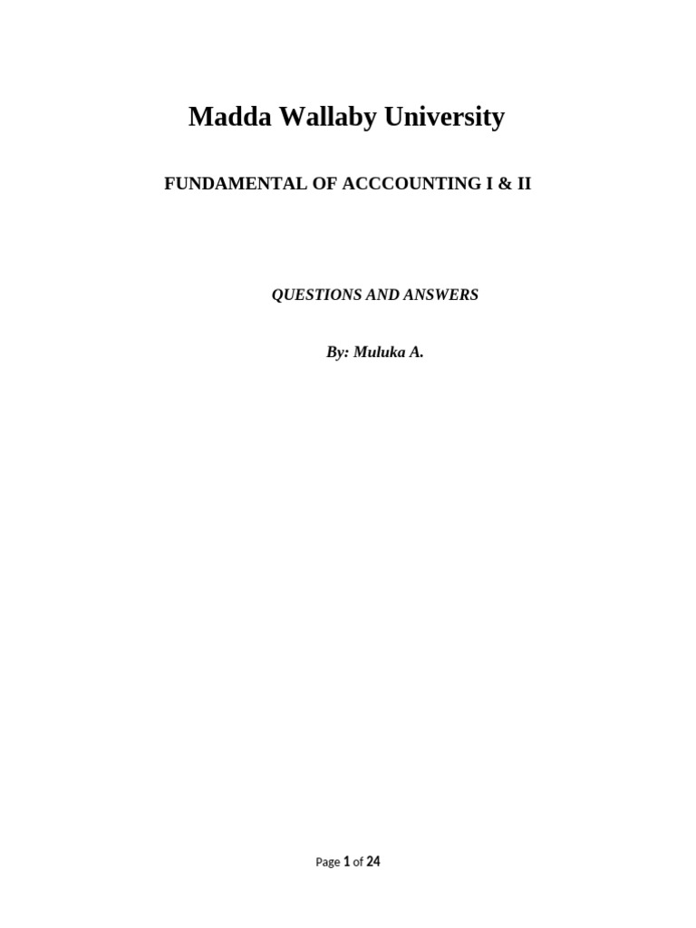 Model Exam On FA 1 & 2 | PDF | Debits And Credits | Equity (Finance)