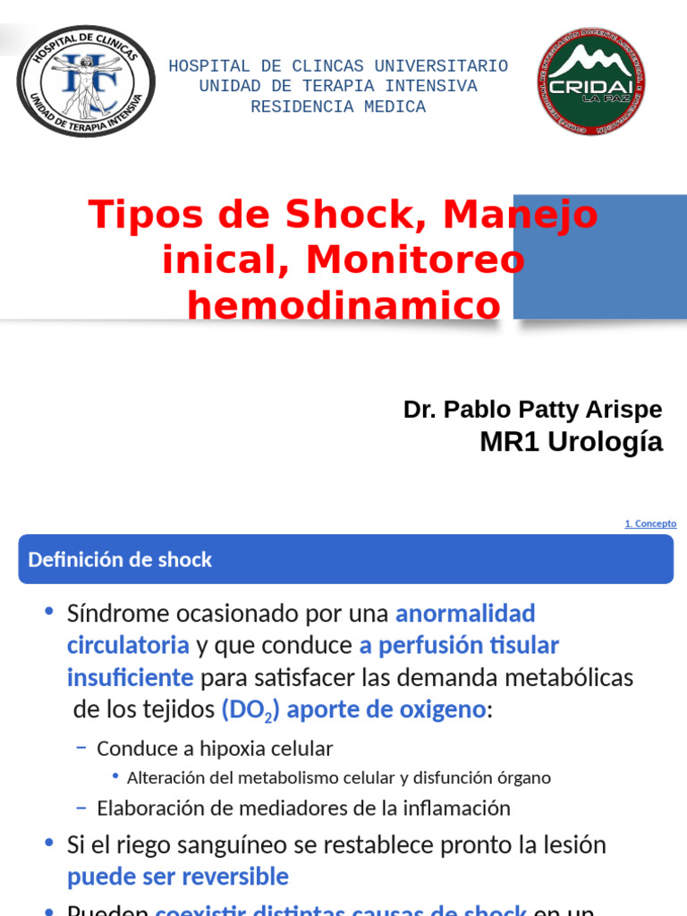 Shock | PDF | Choque (circulatorio) | Septicemia